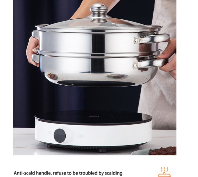 Multi Cooker Multi-Purpose Stainless Steel 2in1 Steamer Soup Pot 2 ...