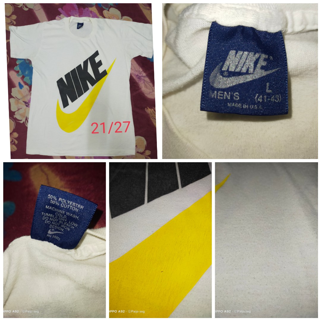 Vintage Nike blue tag, Men's Fashion, Tops & Sets, Tshirts & Polo ...