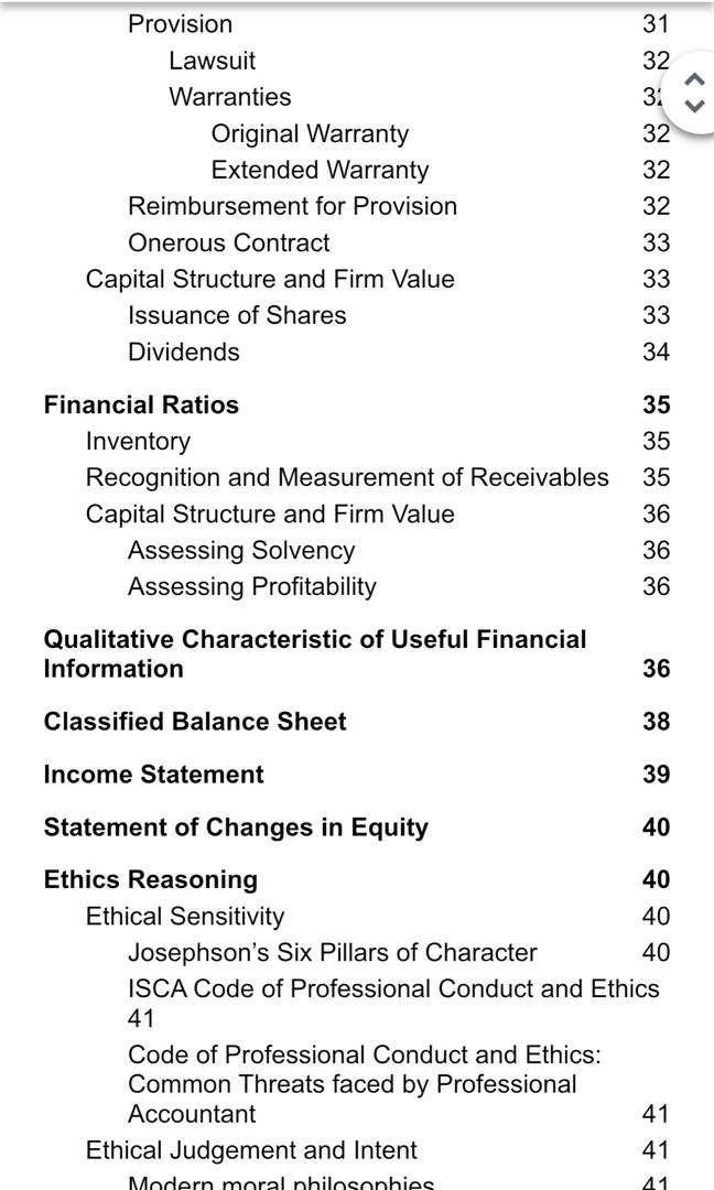 NTU Accountancy Cheatsheet AC1103 Softcopy (Self-made), Hobbies & Toys ...