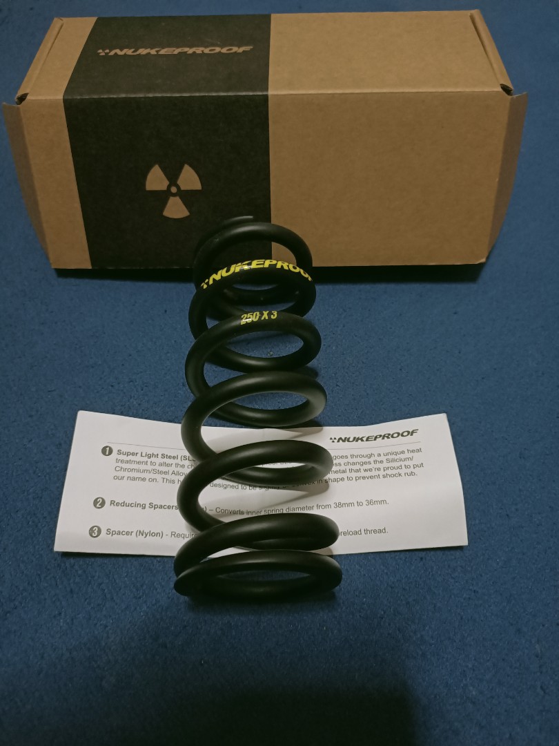 Nukeproof SLS Spring Super Light Spring 250lbs Rear Shock Spring ...