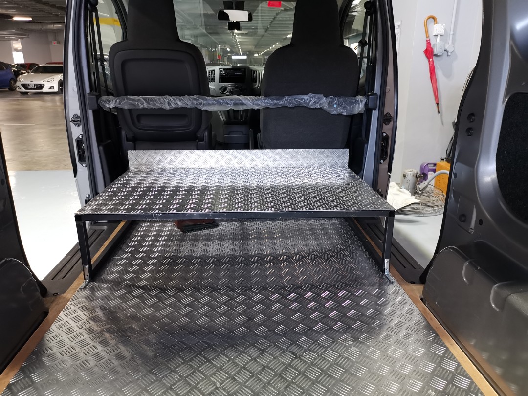 Nv200 checkered plate shelving, Car Accessories, Accessories on Carousell