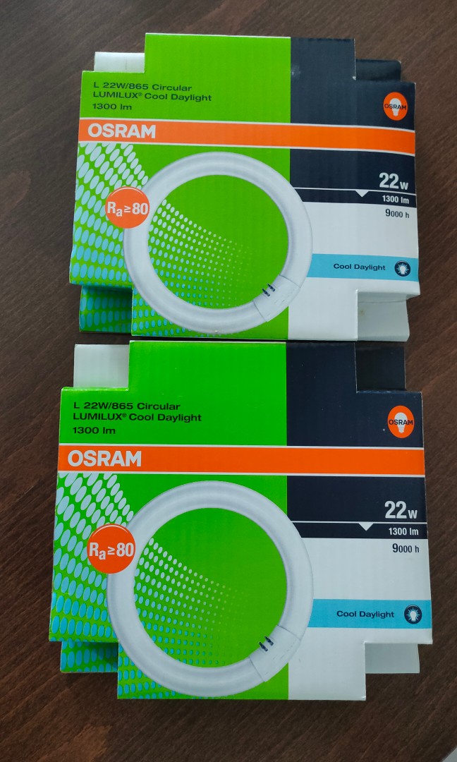 Osram Lumilux 865 Cool daylight 22W (for toilet), Furniture & Home ...