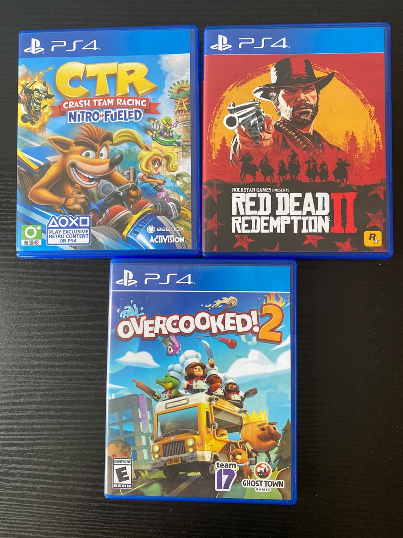 PLAYSTATION 4 PS4 GAMES CTR Crash Team Racing Red Dead redemption 2 ...