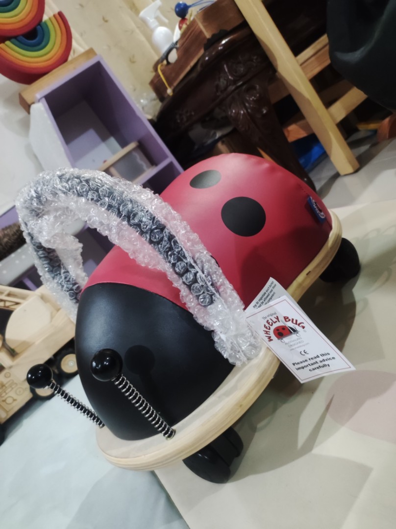 Prince Lionheart Wheely Bug, Ladybug wooden ride on toddler toy ...
