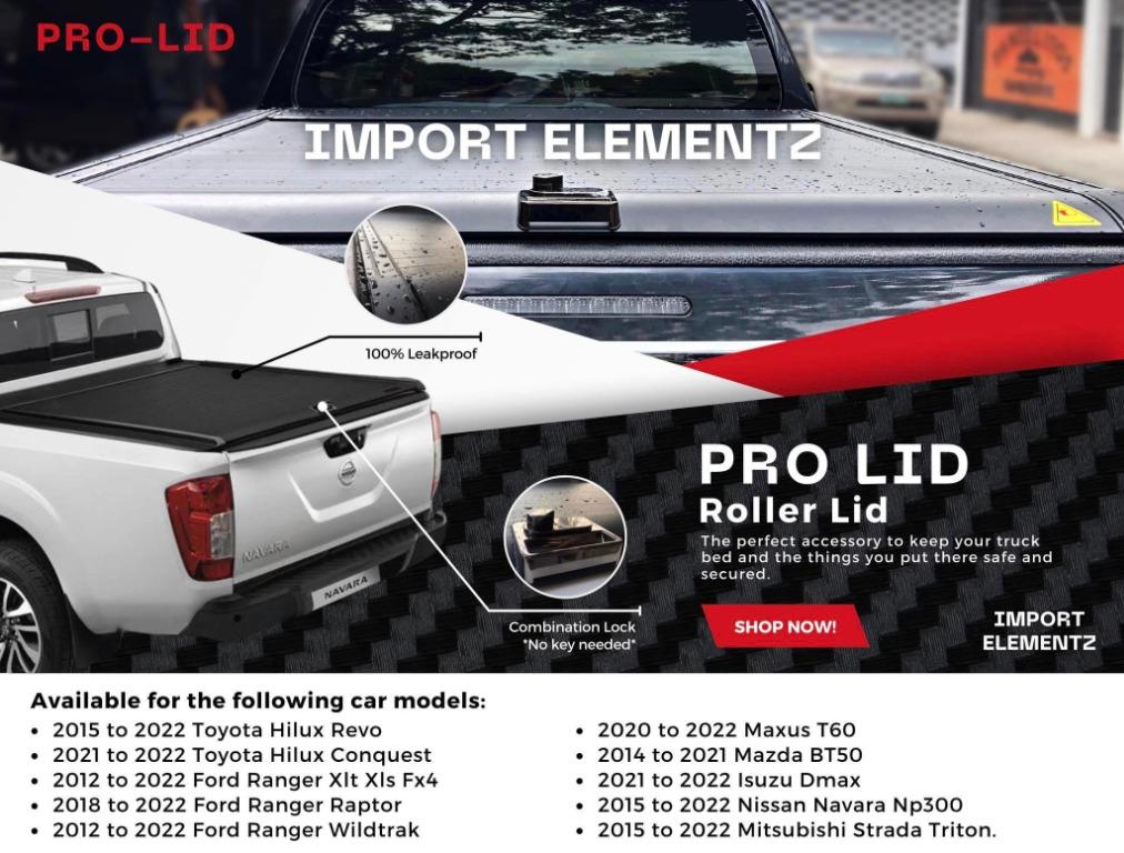 PROLID ROLLER LID 100% LEAK PROOF Bed cover Hilux Ranger Strada Navara ...