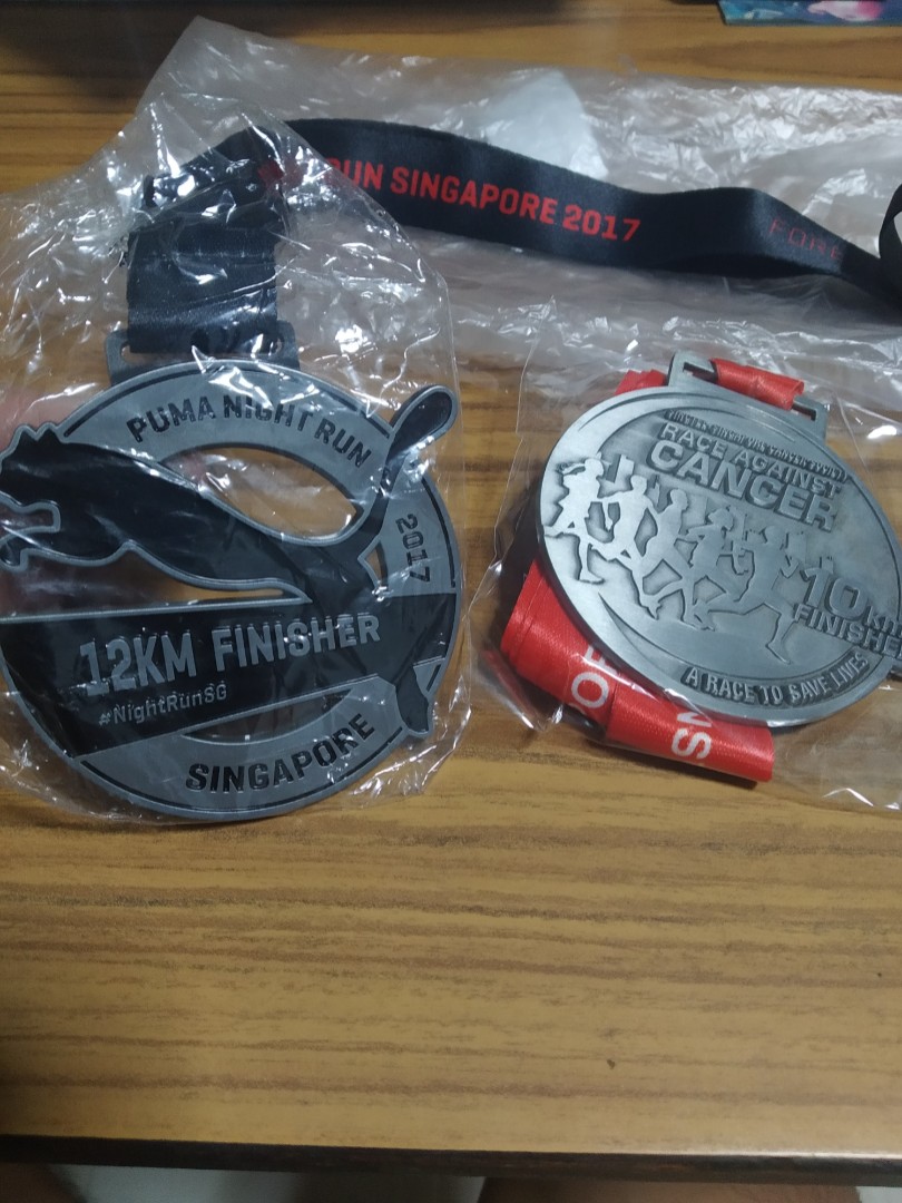 Puma run. Night run. Medal. Race against cancer 2021., Men's Fashion ...