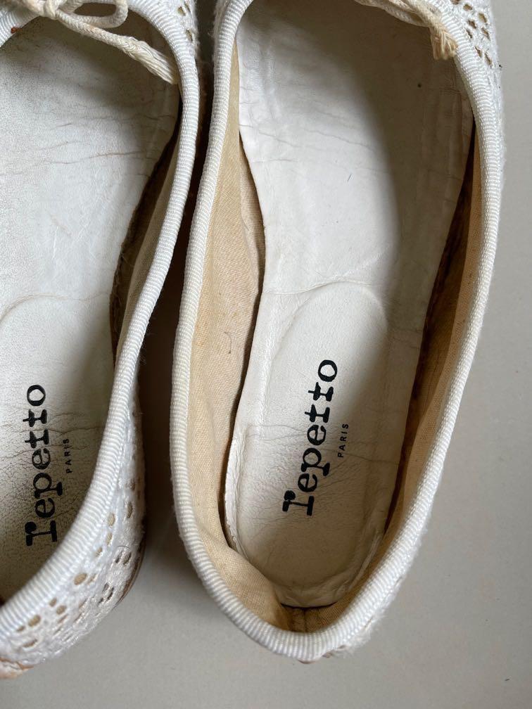 Repetto white lace ballet flat, Women's Fashion, Footwear, Flats on ...