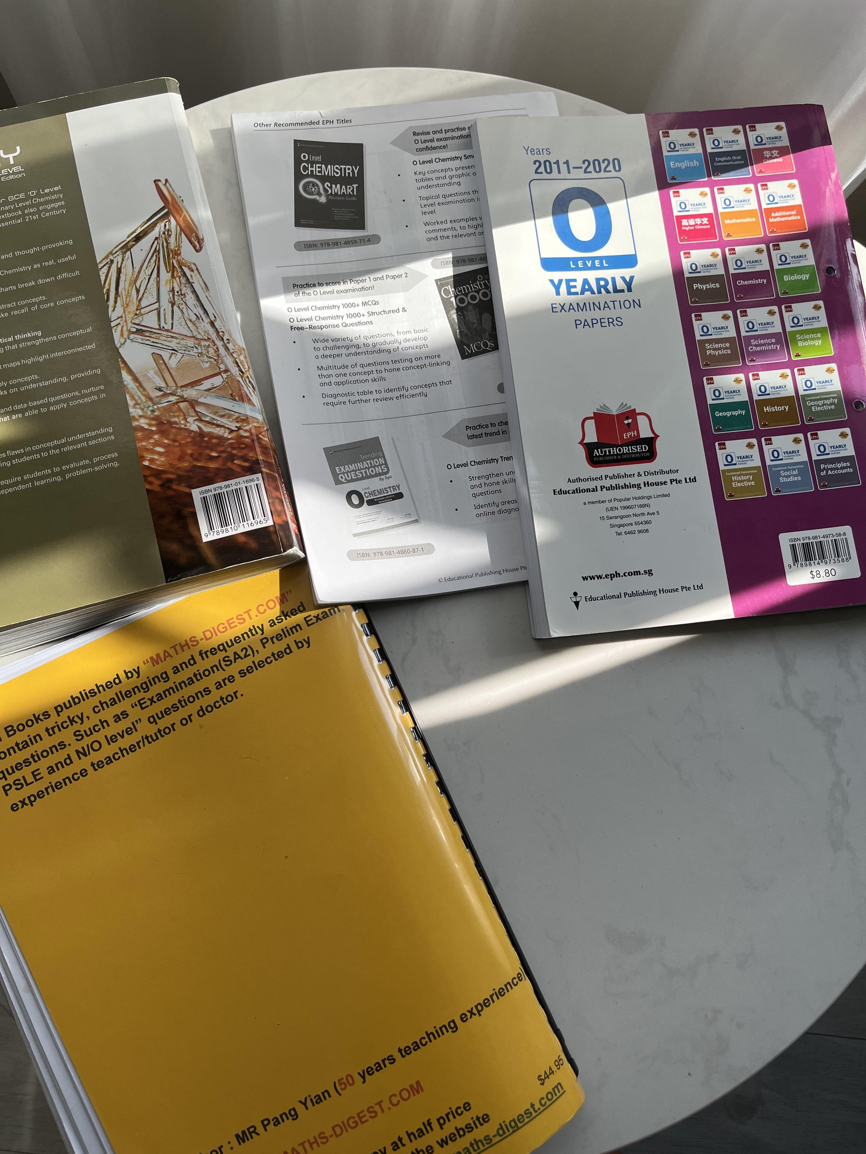 Secondary 4 Chemistry Texbook TYS assessment book, Hobbies & Toys ...