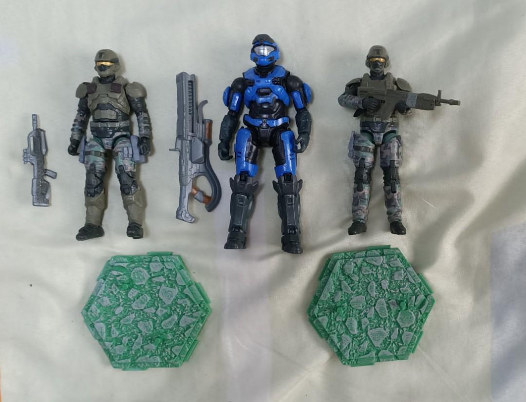 (Set of 3) Jazwares World of Halo 3.75" Inch Halo Infinite Spartan Mark ...