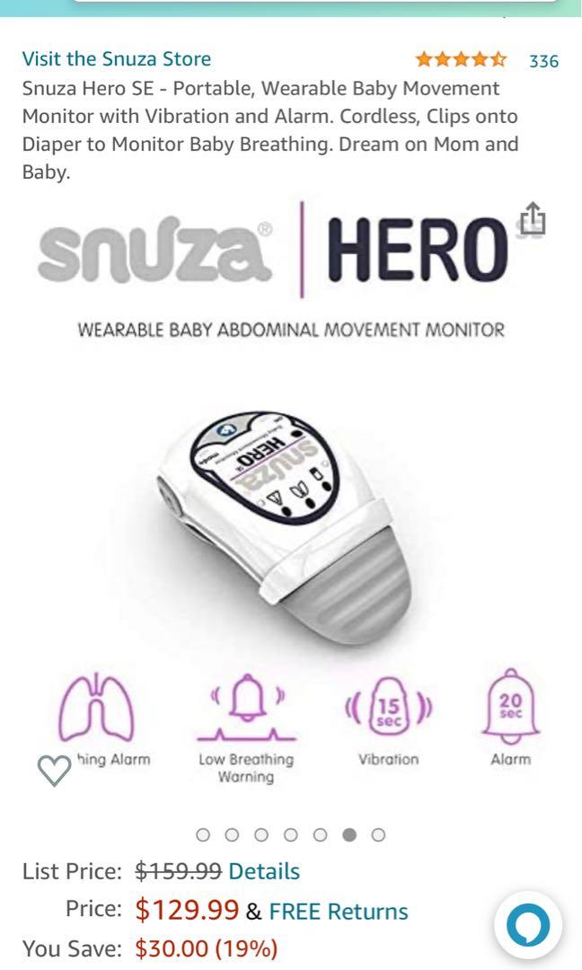 Snuza baby breathing monitor, Babies & Kids, Baby Monitors on Carousell