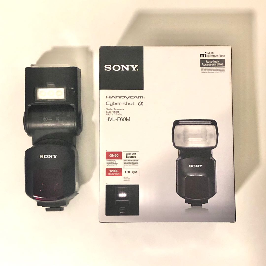 SONY External Flash HVL-F60M , Photography, Photography Accessories, Flashes on Carousell