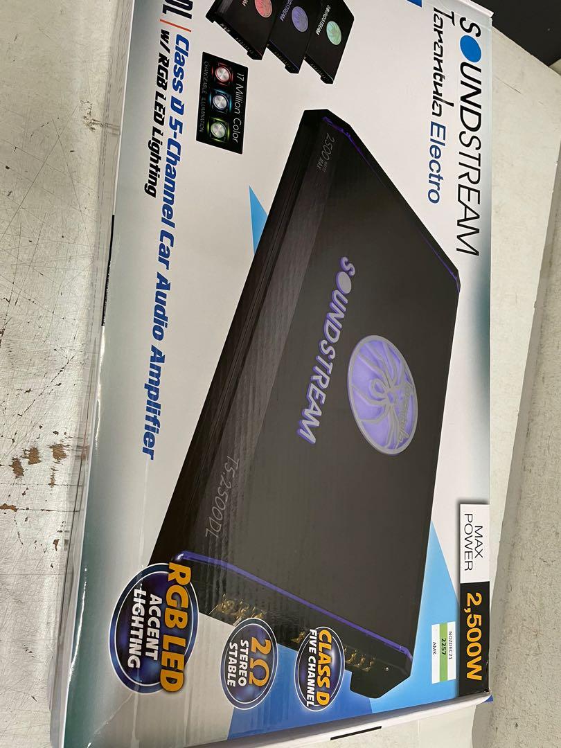 Sound Stream T5.2500DL Class D 5-Channel Car Amplifier, Car Accessories ...