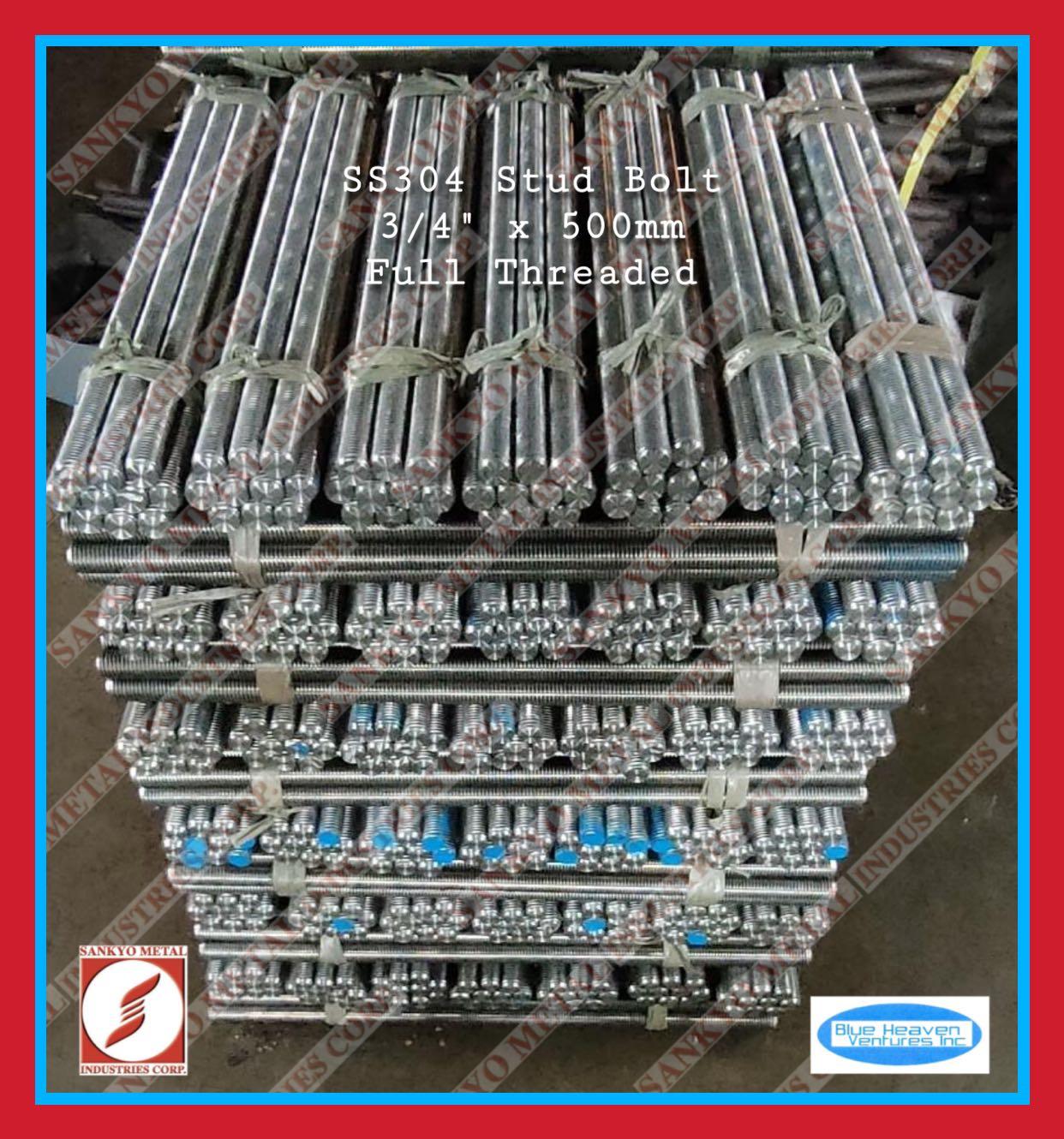 SS304 Stud Bolt Sag Rod or Anchor bolt, Commercial & Industrial ...