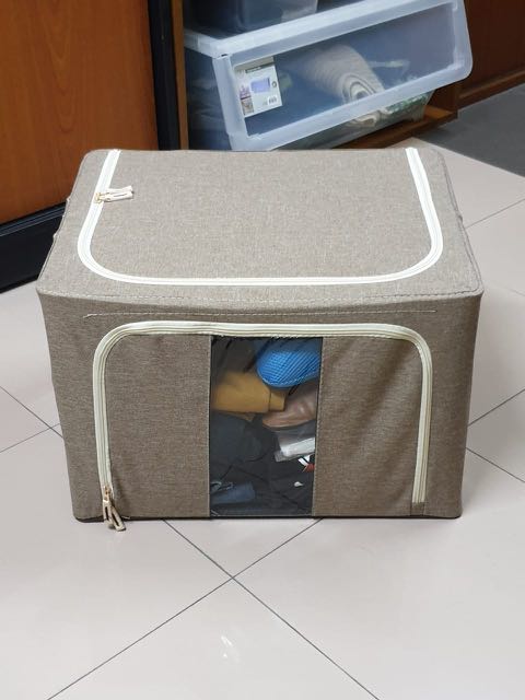 Storage box with zip, Furniture & Home Living, Furniture, Shelves ...