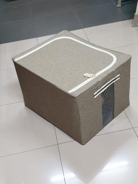 Storage box with zip, Furniture & Home Living, Furniture, Shelves ...