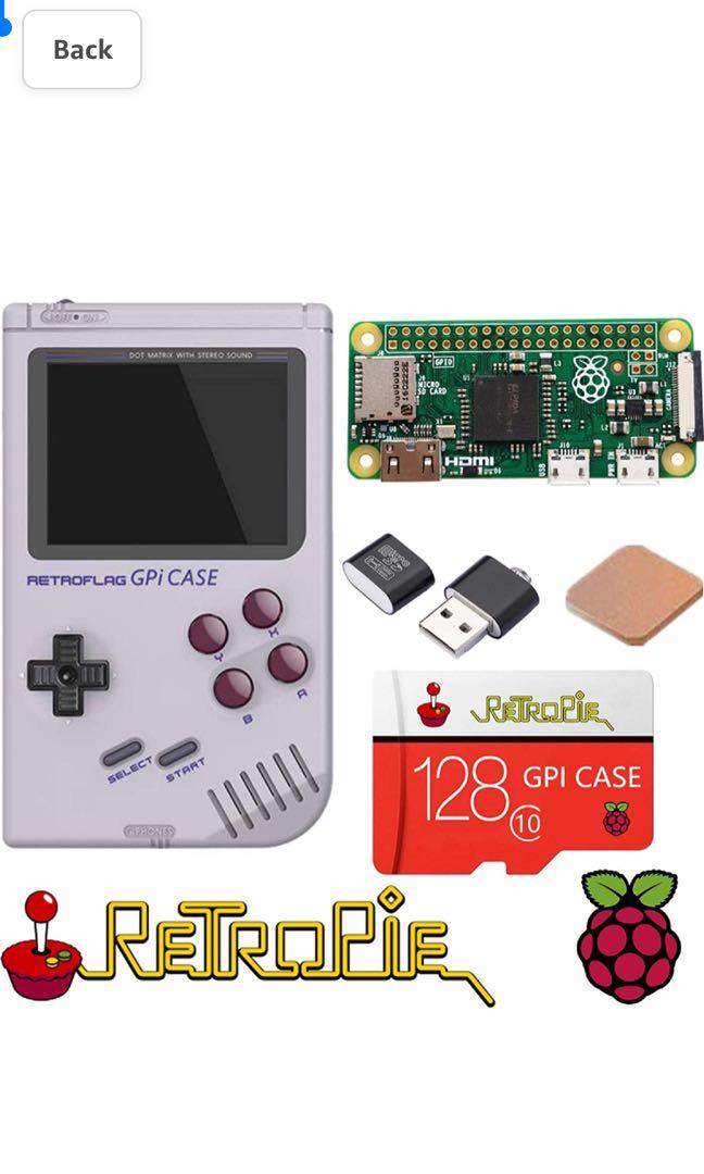 TAPDRA Raspberry Pi Zero Handheld Portable Game Console, RETROFLAG GPi ...