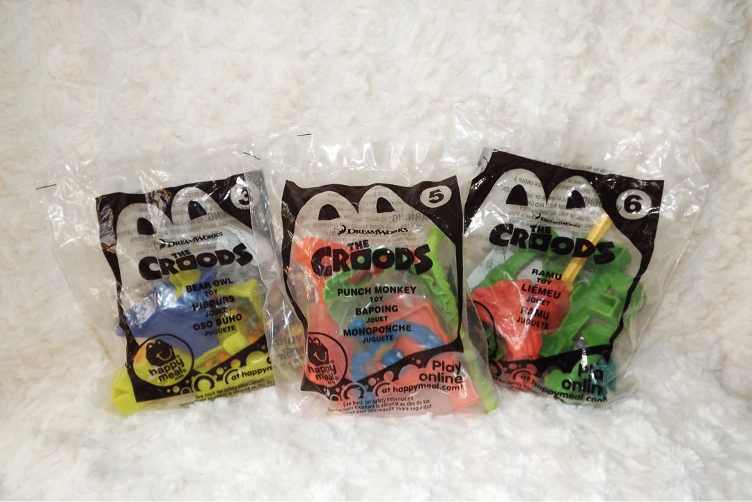 The Croods Happy Meal set, Hobbies & Toys, Memorabilia & Collectibles ...