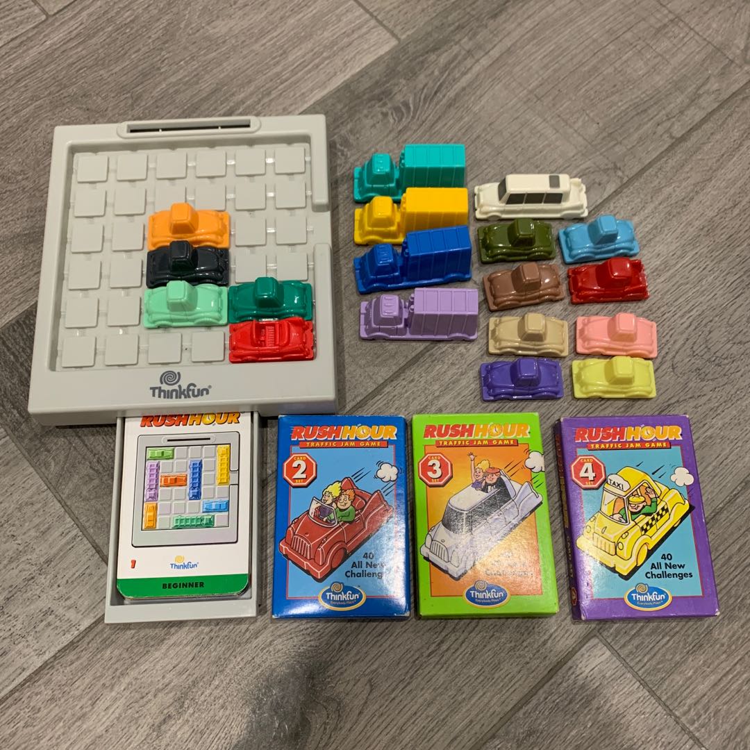 Think Fun Rush Hour with Card Sets 2, 3 & 4, Hobbies & Toys, Toys ...
