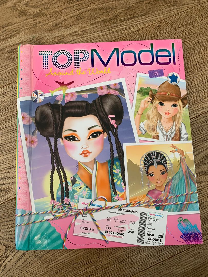 Top model drawing and stickers, 興趣及遊戲, 手作＆自家設計, 其他 - Carousell