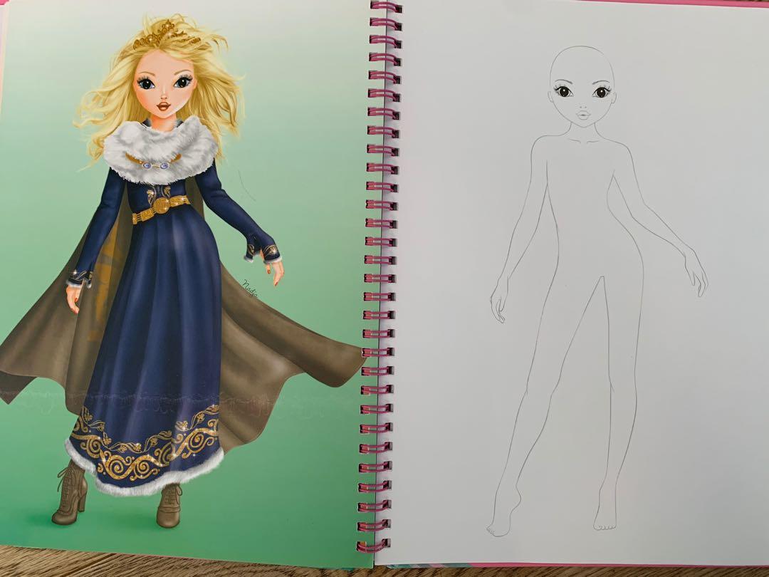 Top model drawing and stickers, 興趣及遊戲, 手作＆自家設計, 其他 - Carousell