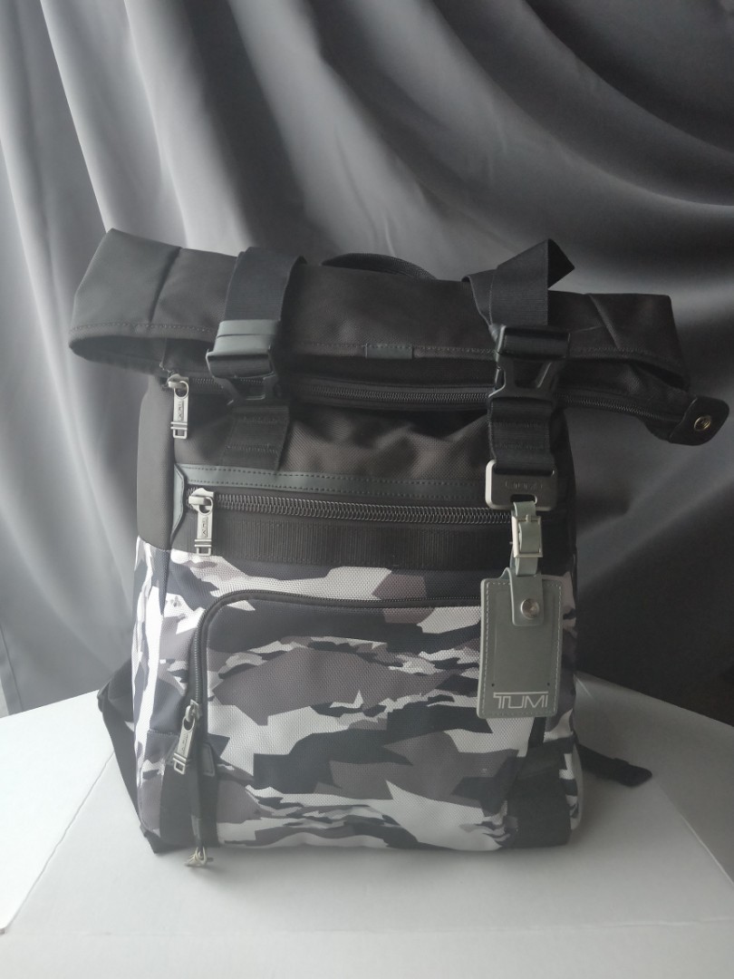 Tumi backpack roll top Tumi bag, Men's Fashion, Bags, Backpacks on ...