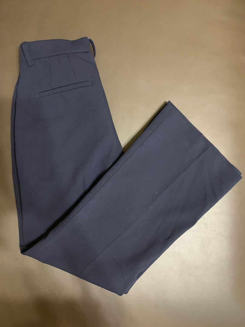 Uniqlo Slacks (Navy Blue), Women's Fashion, Bottoms, Other Bottoms on ...