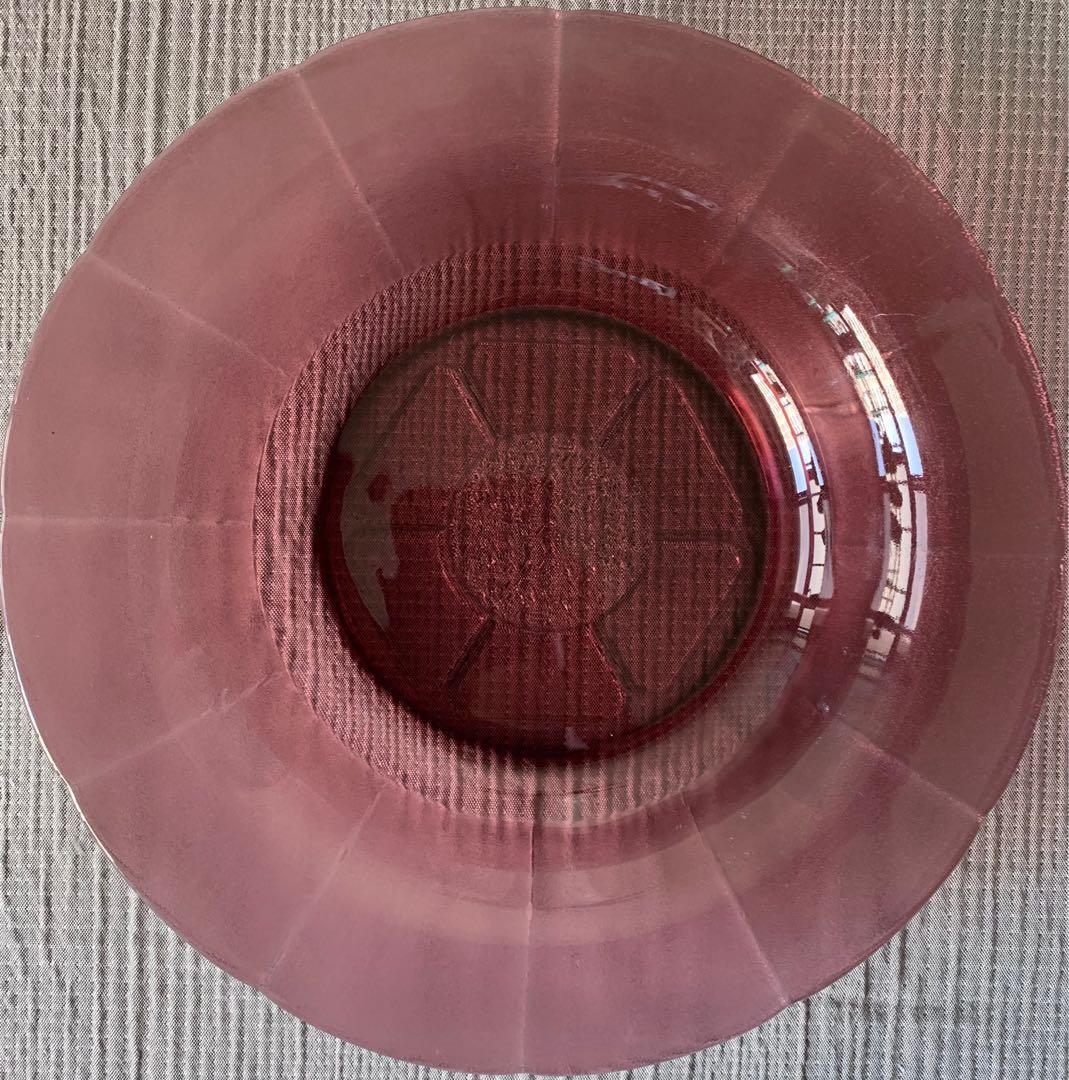 vintage purple glass plates, Furniture & Home Living, Kitchenware ...