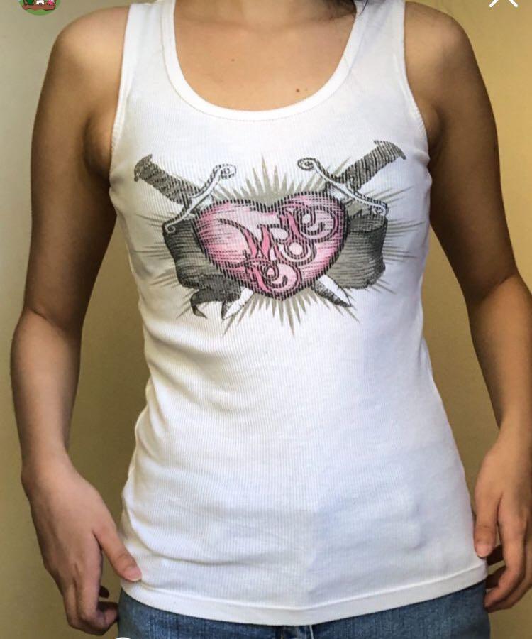 white cyber y2k / grunge tank top, Women's Fashion, Tops, Sleeveless on ...