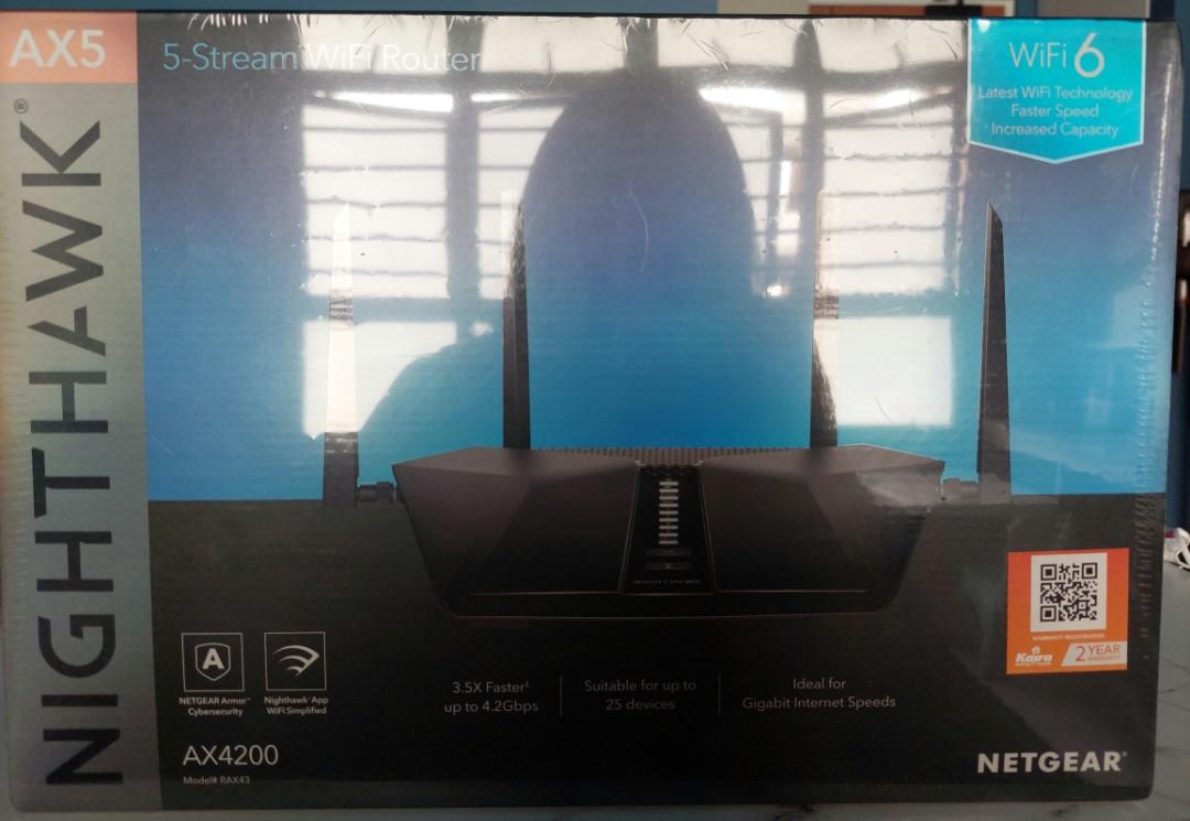 WIFI Router Nighthawk AX4200, Computers & Tech, Parts & Accessories ...