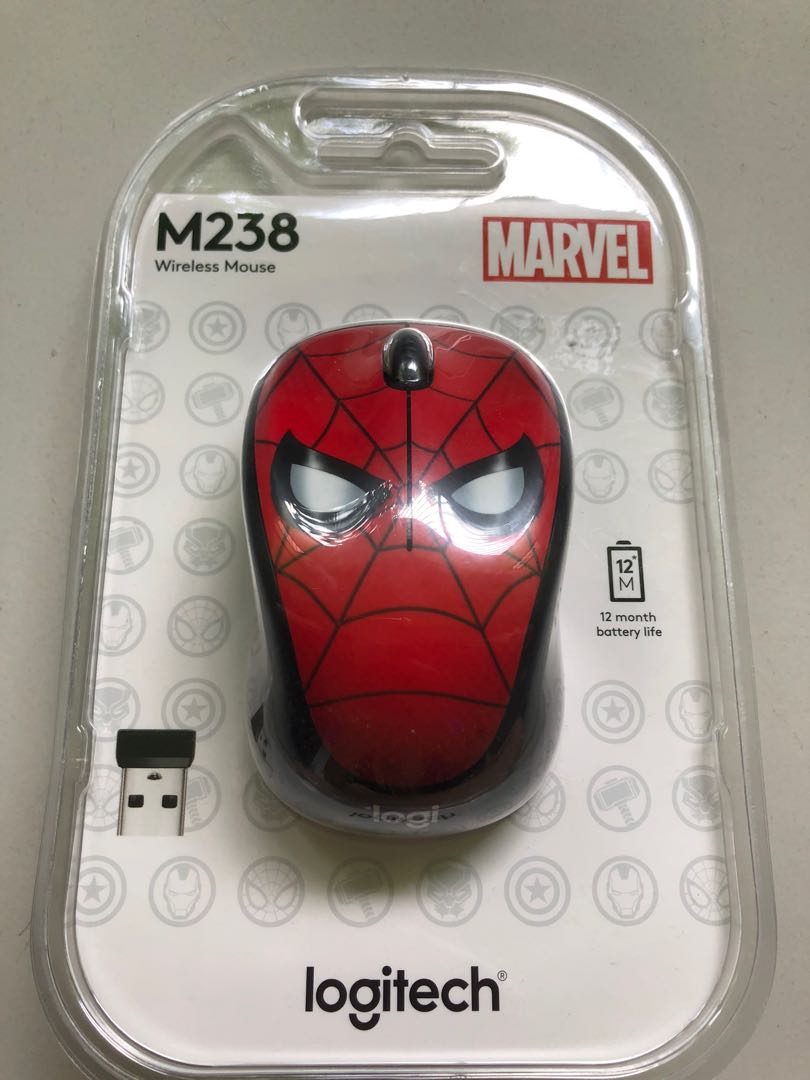 Wireless Logitech Marvel Spider-man Mouse, Computers & Tech, Parts ...