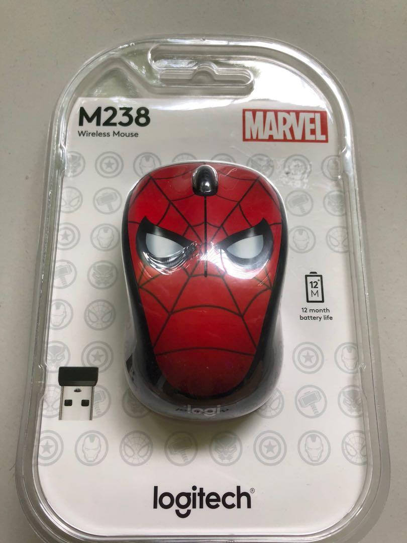 Wireless Logitech Marvel Spider-man Mouse, Computers & Tech, Parts ...