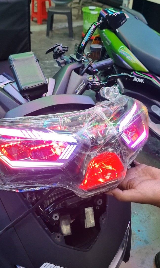 Xmax headlight, Motorcycles, Motorcycle Accessories on Carousell