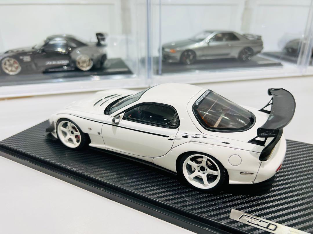 1/18 Ignition model Rx7 Fd3s feed white, Hobbies & Toys, Toys & Games on Carousell