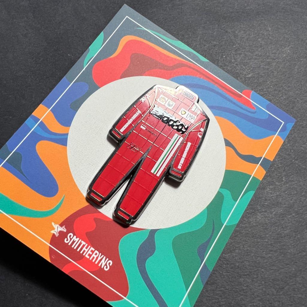 2021 Ferrari Charles Leclerc Racing Suit, F1 Enamel Racing Suit Pins ...