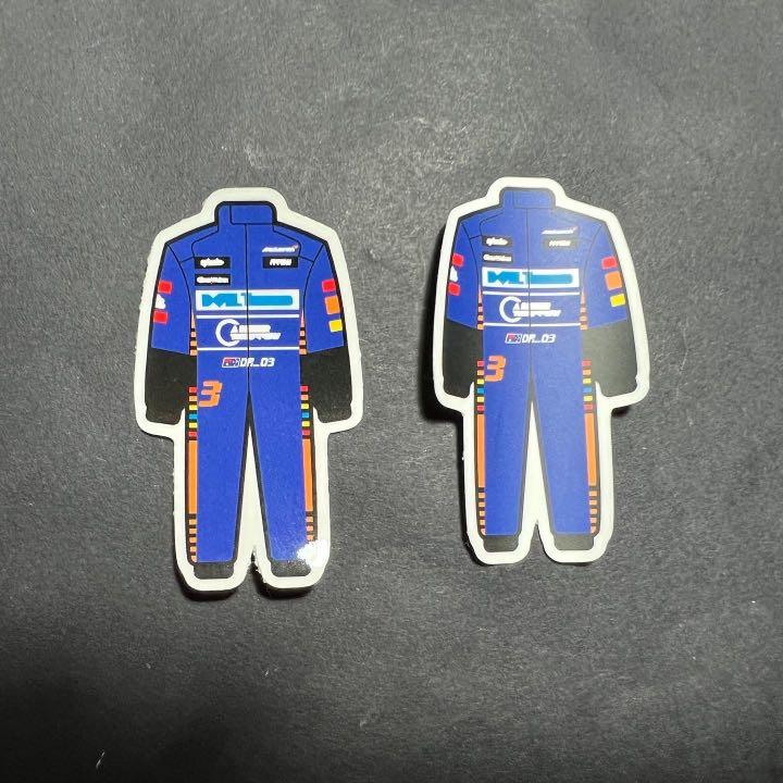 2021 McLaren Daniel Ricciardo Racing Suit, F1 Enamel Racing Suits Pins ...