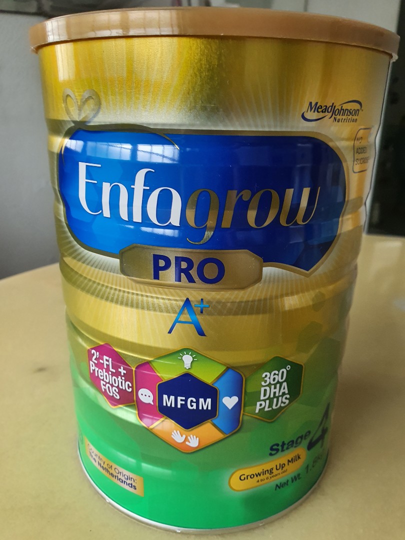 2 bottles of Enfagrow pro A+ Stage 4, 1.8kg, Babies & Kids, Nursing ...