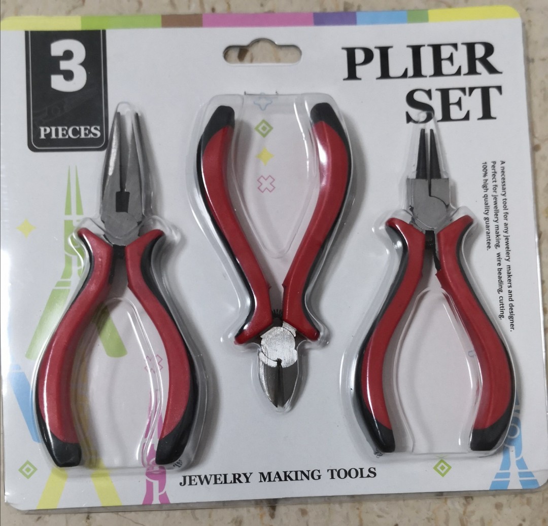 3 pc plier set for jewellery making, Hobbies & Toys, Stationery & Craft ...