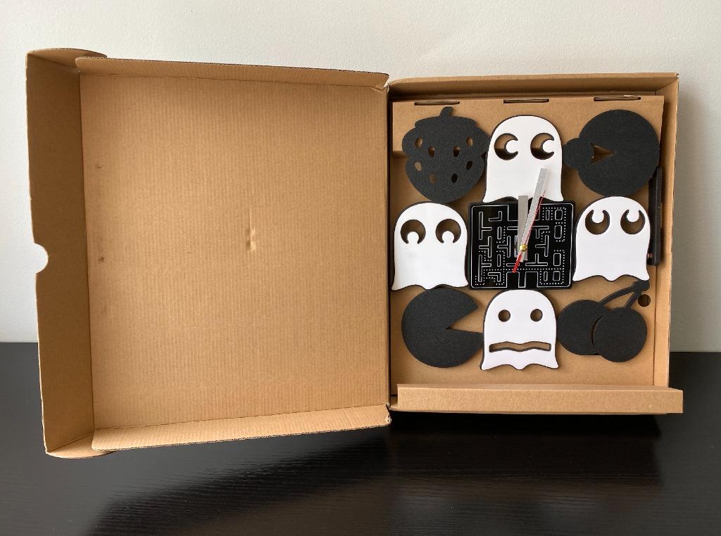 3D Old School Pac-Man Wall Clock, Furniture & Home Living, Home Decor ...