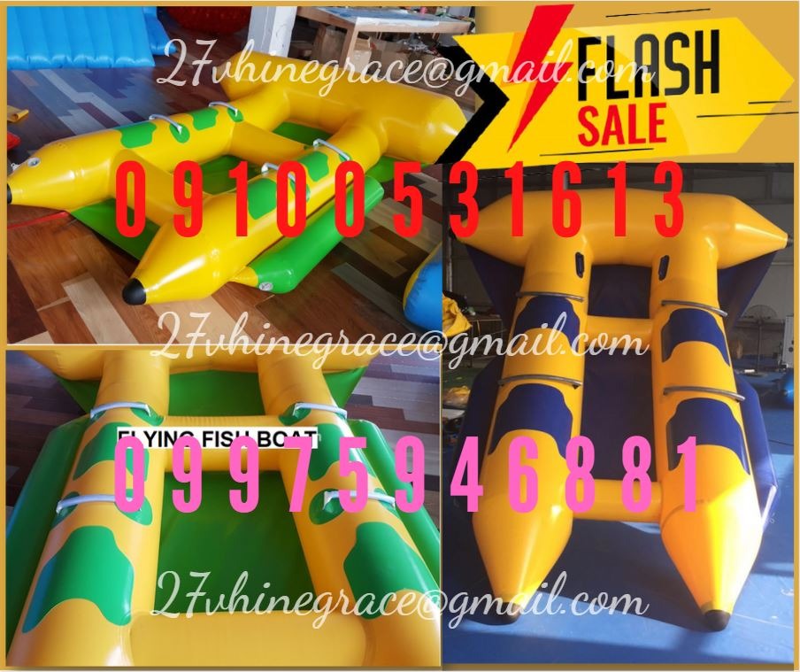 4 Persons Flying Fish Inflatable Boat, Sports Equipment, Sports & Games ...