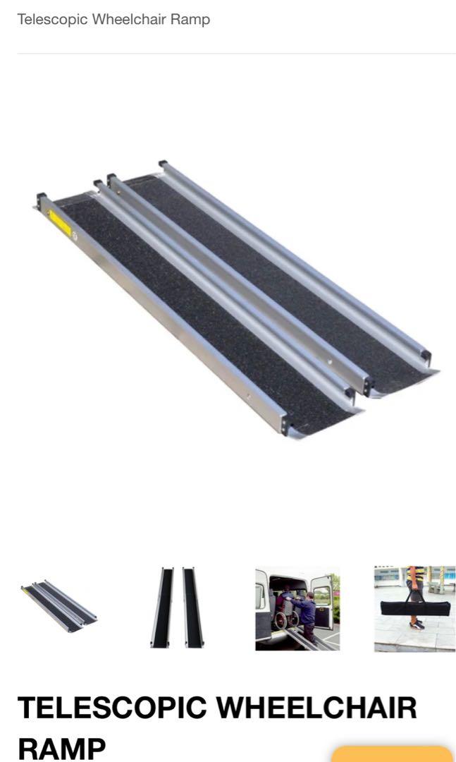 7 feet collapsible Telescopic ramp for wheelchairs, Furniture & Home ...