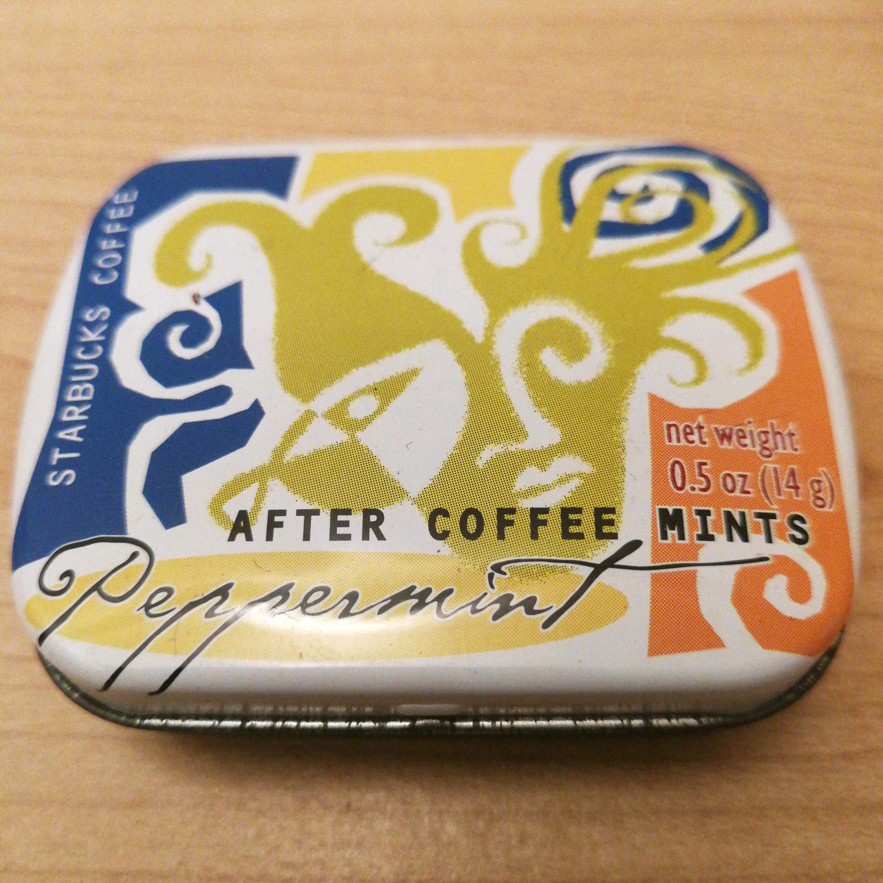 ☕包郵☕ 已絕版 Starbucks Coffee After Coffee Mints Peppermint 星巴克 薄荷糖 吉盒, 興趣及 ...