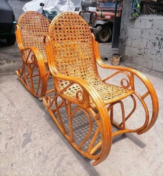 Adult size Rattan / solihiya Rocking chair - 24 inches width seat ...