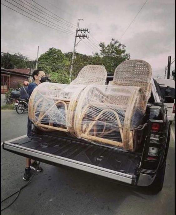 Adult size Rattan / solihiya Rocking chair - 24 inches width seat ...