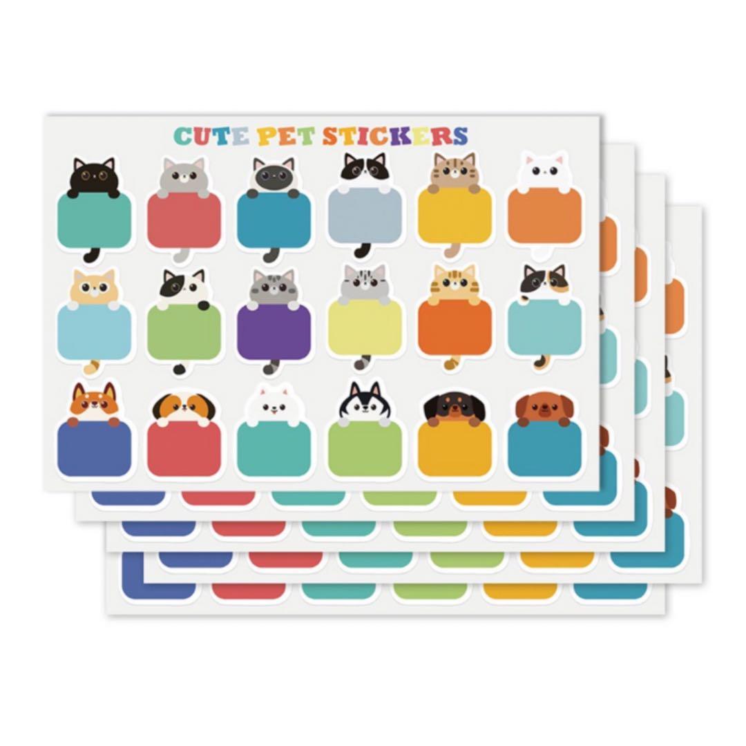 Animal Design Name Labels Stickers, Hobbies & Toys, Stationery & Craft ...