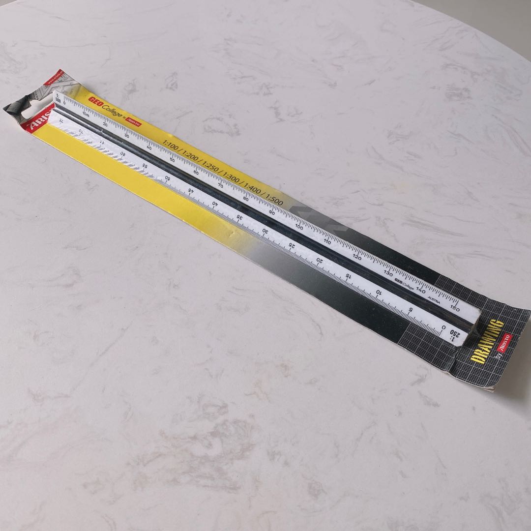 *Artfriend* Scale ruler Triangular Aristo college CEO drawing triangle ...