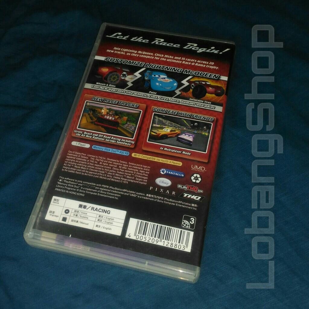 Authentic Cars Race O Rama UMD Game for Sony PSP Playstation Portable ...