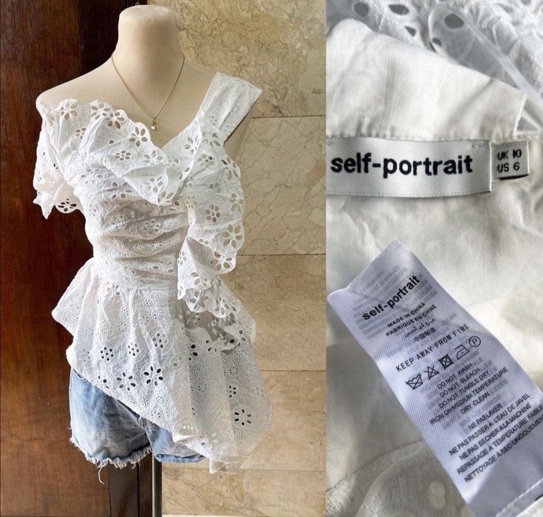 Authentic self-portrait top, Women's Fashion, Tops, Sleeveless on Carousell