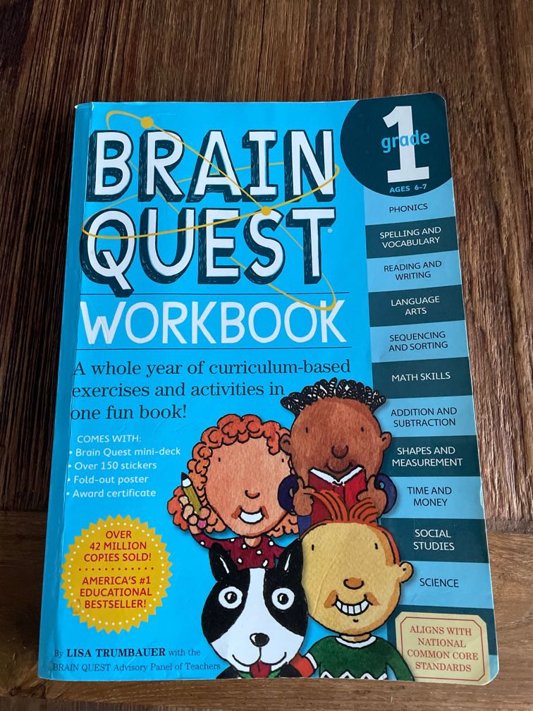 Barely used Brain Quest book grade 1, Hobbies & Toys, Books & Magazines ...