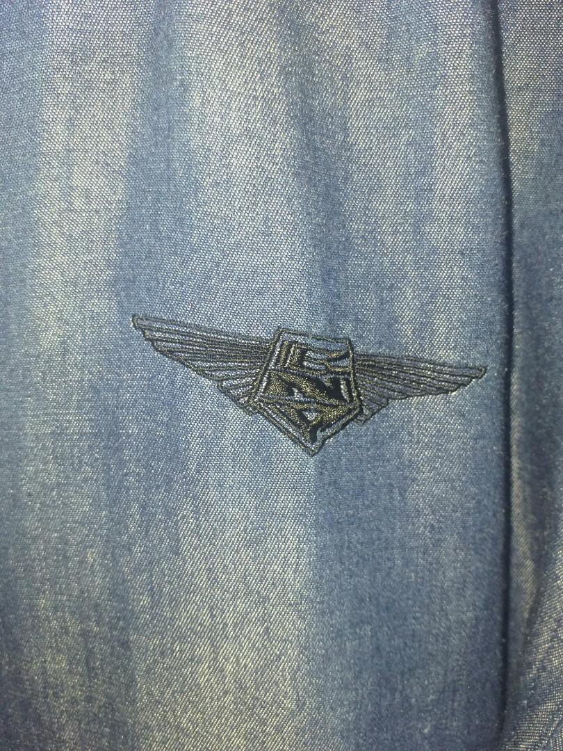 BNY Unlimited Reversible Bomber Jacket Size L, Black/Denim, Men's ...