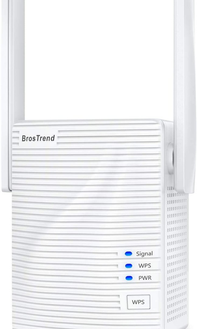 BrosTrend WiFi Extender 1200Mbps Internet Signal Booster Range Repeater, Add Coverage up to 1200 ...